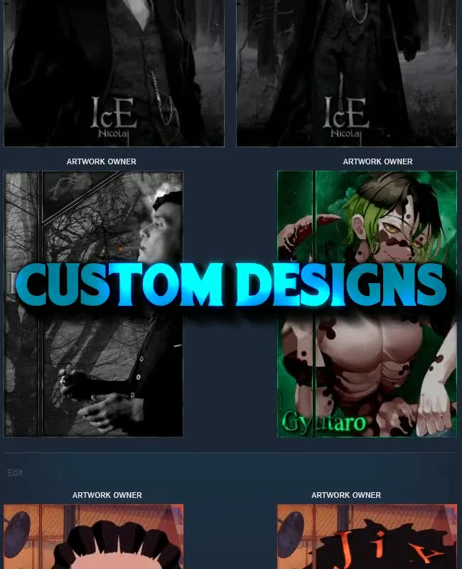 Design unique animated artwork for your steam profile by ...