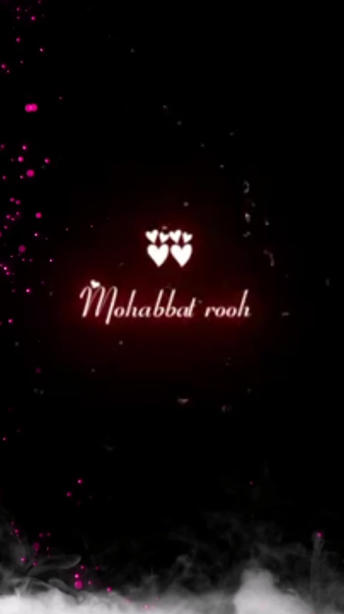 Do love status with black screen by Malikhussiain | Fiverr