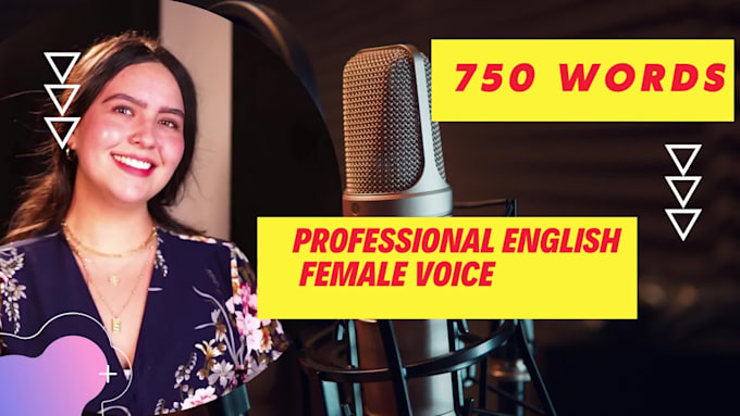 Record a professional english female voice over narration by ...