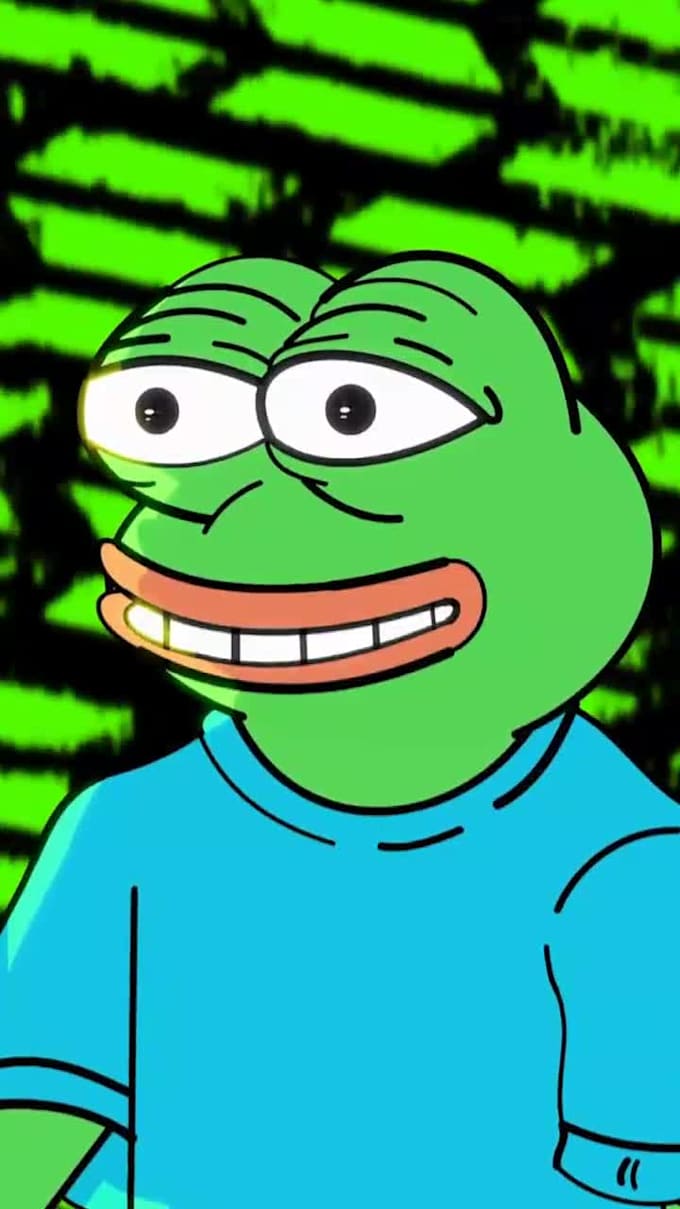 Do crypto meme video meme coin art viral meme video brett pepe the frog by Yusufexceo | Fiverr