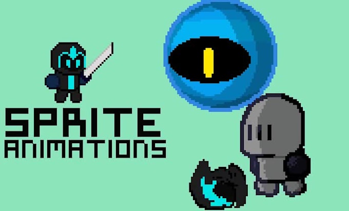 Make pixel art sprites, animation and sprite sheet by Kunidox | Fiverr
