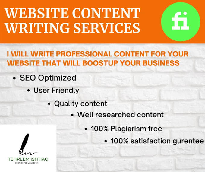 Write high quality content for your website by I_contentwriter | Fiverr