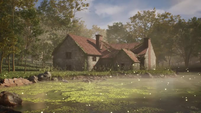 Make realistic 3d game environment, terrain, map 3d environment in unreal engine by Gamer_col ...