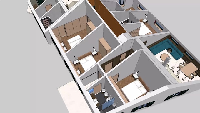 Create in sketchup 3d model of anything by Willdie | Fiverr