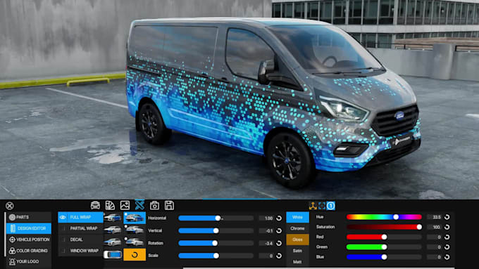 Create custom 3d van wrap, caravan wrap, van wrap by Elexandermotion ...