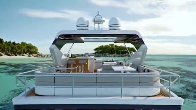 3d yacht modelling, ship, boat, yacht animation,3d rendering,3d design ...