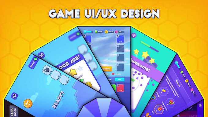 Create a compelling 2d casual ui ux design for a mobile game by ...