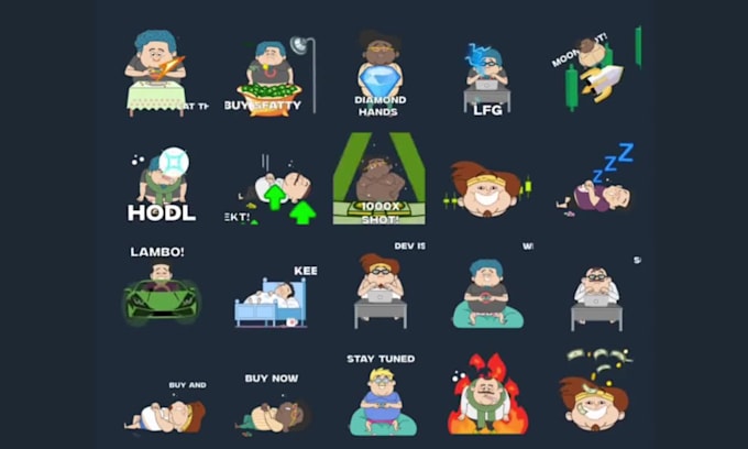 Create telegram animated stickers emoji gifs for your crypto project by ...
