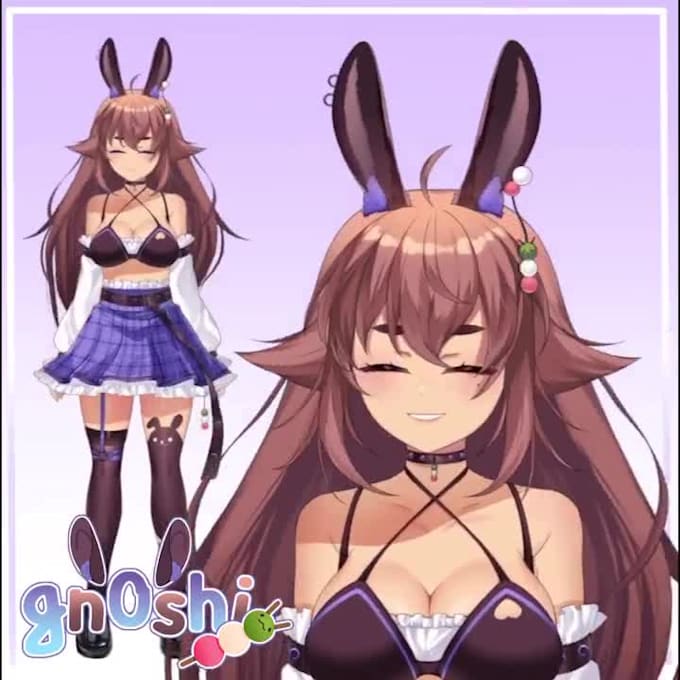 Draw and rig live2d model 2d vtuber model 2d vtuber rigging live2d vtuber model by Mishielan ...