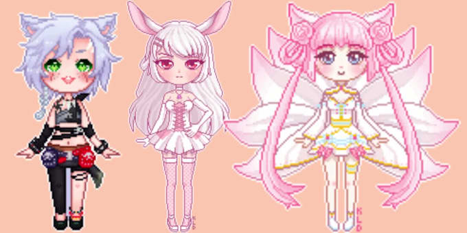 Make pixel art rig vtuber live2d sprite texture pack rpg maker twitch ...