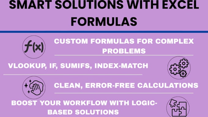 Fix Write And Optimize Excel Formulas And Functions Professionally By