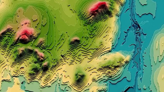 Make shaded relief map and stl 3d terrain model with real topography by ...