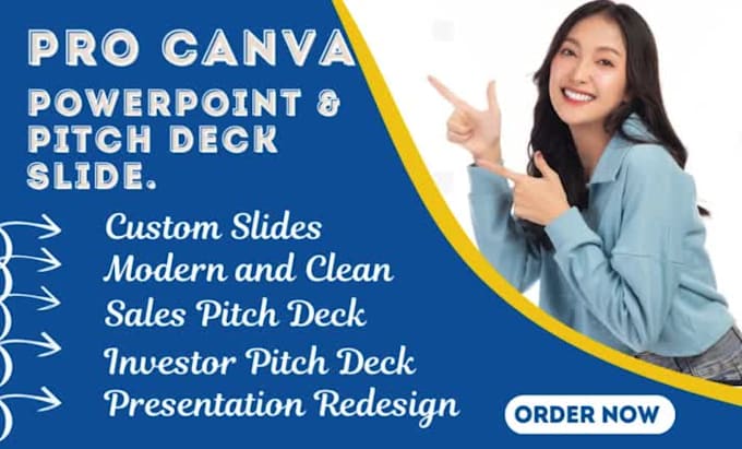 Design powerpoint presentation, investor startup pitch deck, canva expert by Jay_experte | Fiverr