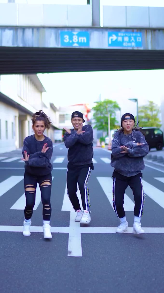 Create a professional tik tok dance video with my group of dancers to ...
