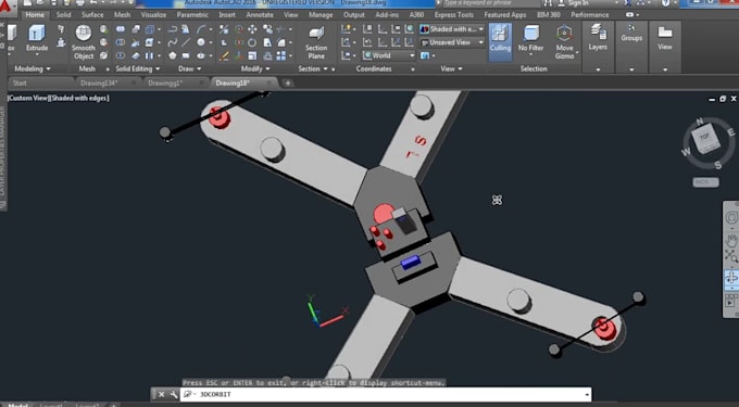 2d and 3d autocad design prototype and mechanical component and cutters ...