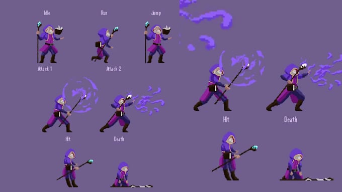 Do 16 bit pixel art sprite sheets pixel tileset pixel animation rpg ...