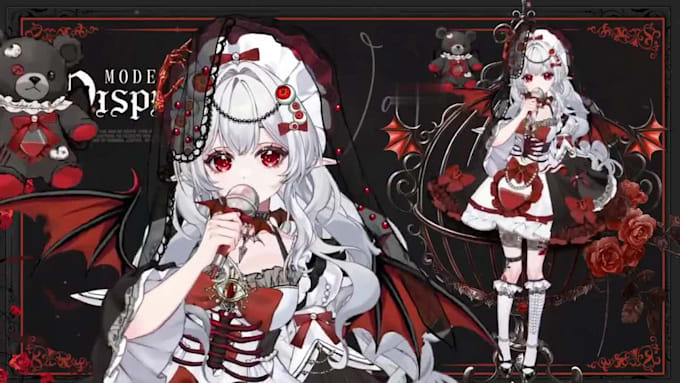 Draw and rig live2d vtuber model, 2d vtuber, 2d character, pngvtuber ...