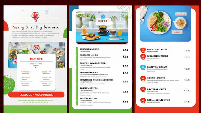 Create engaging animated digital menu for restaurants, cafes, bars ...