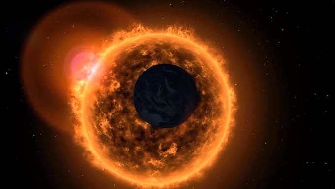 Make earth and sun zoom logo reveal trailer by Phancuoofng622 | Fiverr