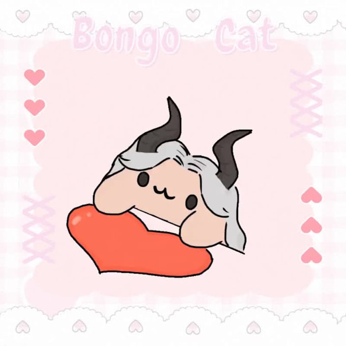 Make you a bongo cat by Heartchan | Fiverr