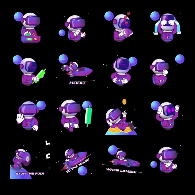 Draw and animate custom telegram stickers by Kjv69phenomenal | Fiverr