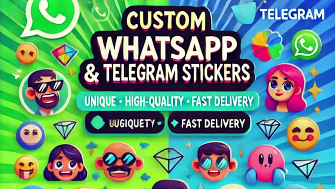 Create custom whatsapp and telegram stickers for you by Susannawilson1 ...