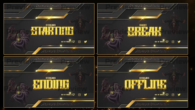 Create custom designs for twitch overlays kick overlays and animation ...