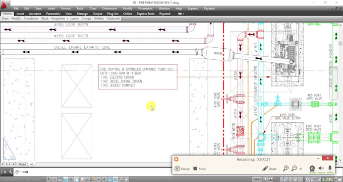 Design fire fighting and sprinkler system shop drawings and preliminary ...
