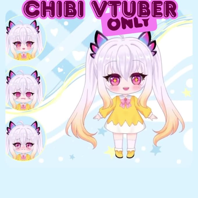 Design and rig chibi vtuber emotes, stream emotes, chibi anime emotes ...