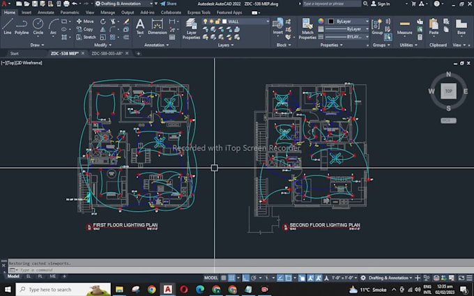 Redraw convert your sketch old plans and pdf in dwg autocad by Aqibtech100 | Fiverr