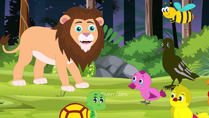 Professional 2d cartoon animation video for kids by Mh_animator | Fiverr