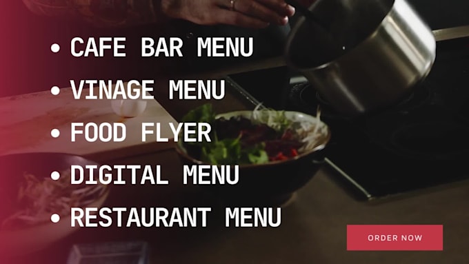 Do food poster, price list and trifold menu card design by Ali_visuals ...