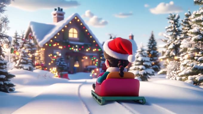 Create 3d christmas animated music video or kids educational animation ...