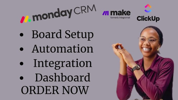 Setup monday crm clickup notion workspace monday crm by Fad_mar21 | Fiverr