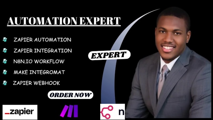 Setup zapier, make, n8n automation, webhooks, and openai by Dannytom21 | Fiverr