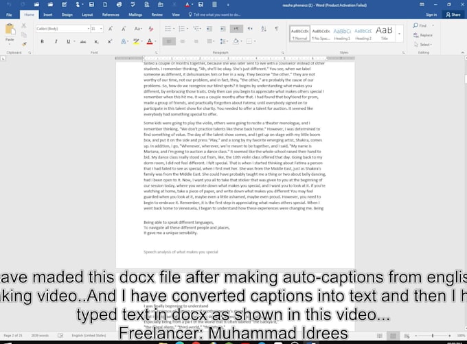 Do data entry and ms word wizard fast by Muhammadaidrees | Fiverr