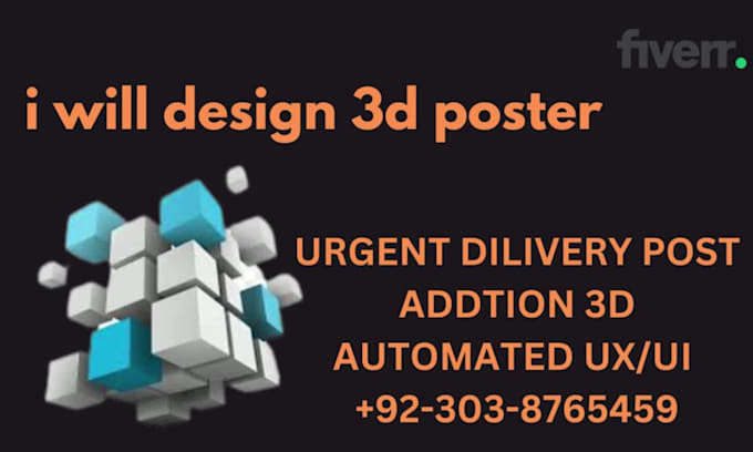 Make 3d posters of any type by Mr_wmq | Fiverr