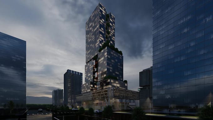 Create realistic 3d architectural animation , 3d rendering by Mustafa_zaheer | Fiverr