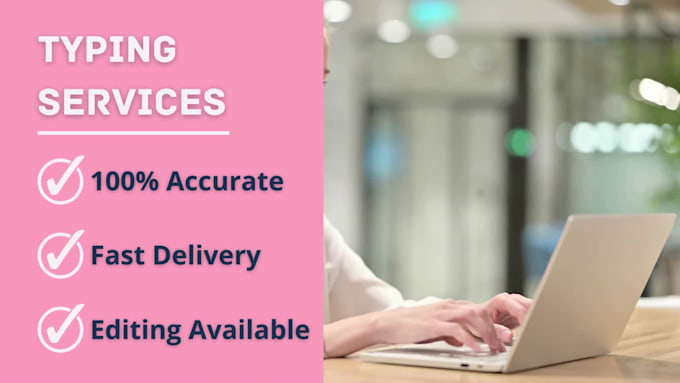 Complete your retyping job fast and accurately by Almacklam | Fiverr