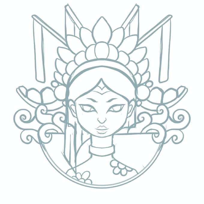 Draw a costom illustration in procreate by Rahmadbpjr | Fiverr