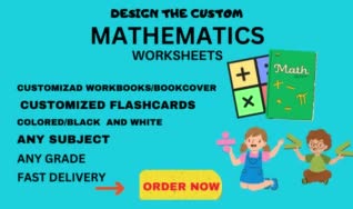 Design custom maths worksheets for you by Mohsin8247 | Fiverr