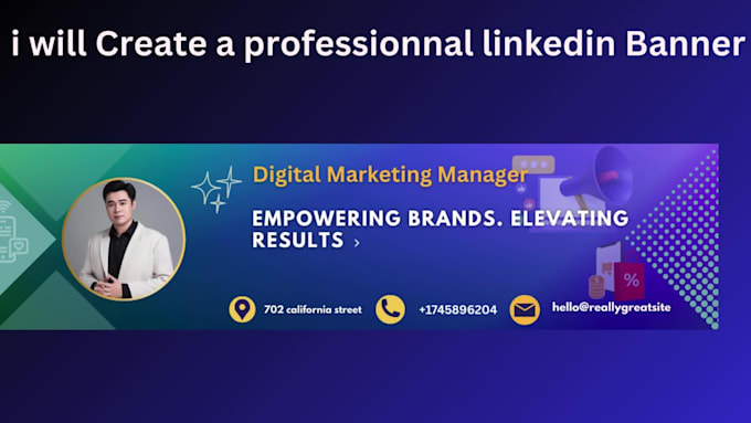 Create a professional linkedin banner design for you by Chrise33 | Fiverr