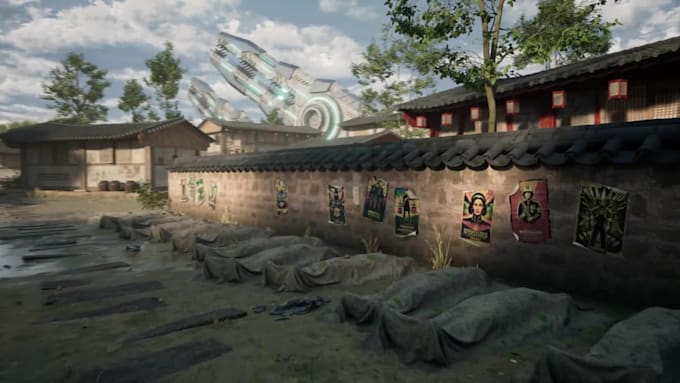 Design 3d game environment level design 3d map in unreal engine and ...