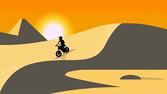 Silhouette animation black and white vector art 2d cartoon animation ...