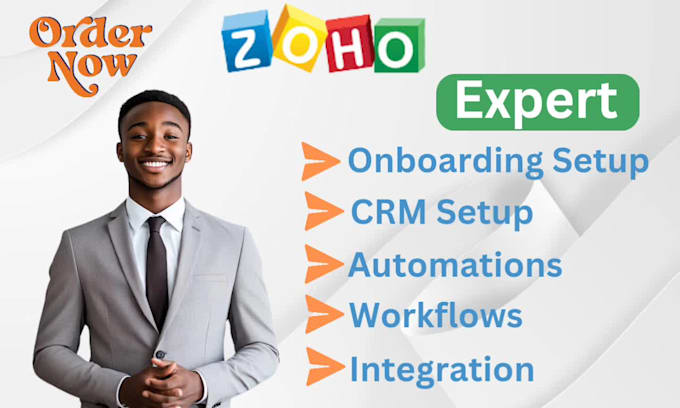 Be your expert in zoho setup, onboarding, automations and workflows by Omodara_alex | Fiverr