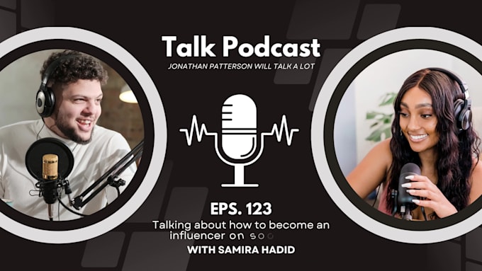 Create a catchy podcast cover or thumbnail for your show by ...