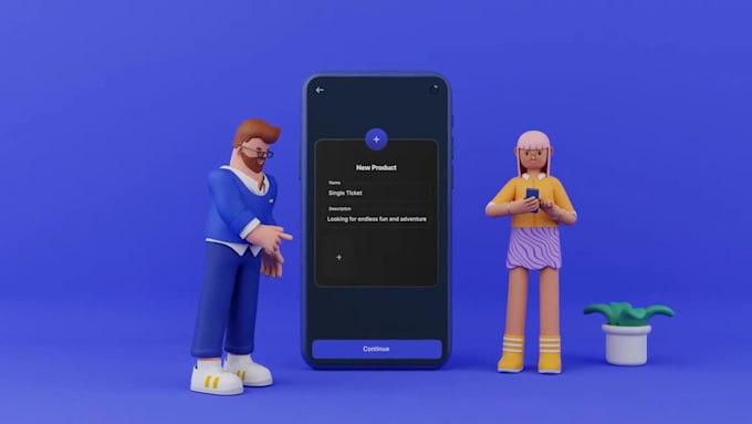 Do a unique app promo video app explainer 3d explainer video character ...