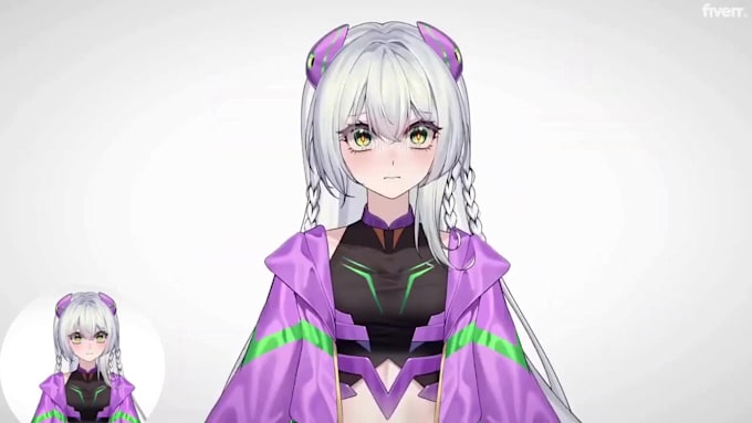 Vtuber live2d modèle vtuber anime rigging vtuber modèle face rig art