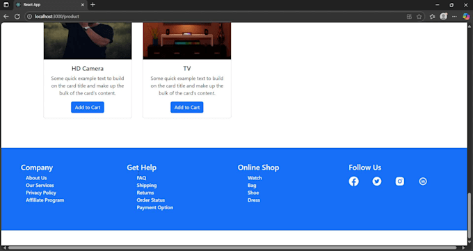 Build clean, responsive website using html, css, javascript, and react by Kikidev98 | Fiverr