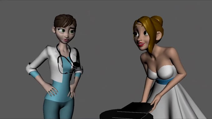 Animate 3d rigged characters in maya or blender by Roshni_ka | Fiverr